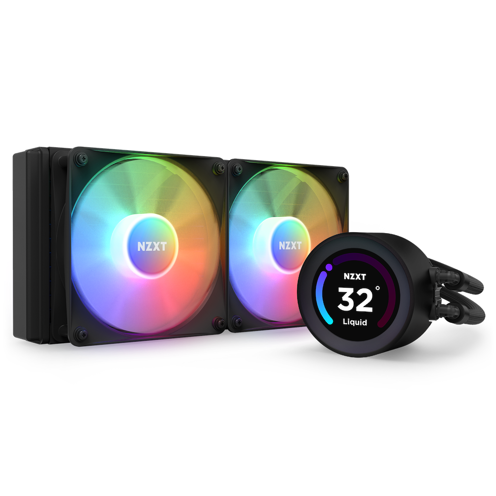 NZXT Kraken Elite 240 RGB AIO Liquid Cooler, LCD Display & RGB Fans ...