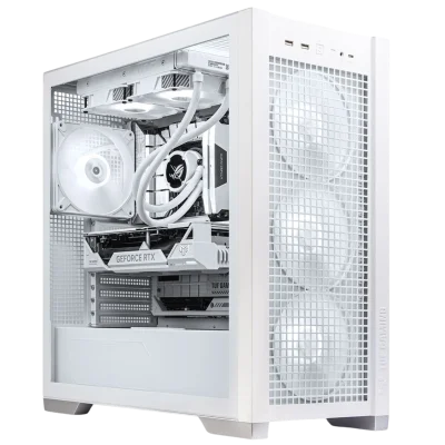 AMD White Gaming & Rendering PC, AMD 7800X3D- RYZEN 7, PURE RX9070 XT ...
