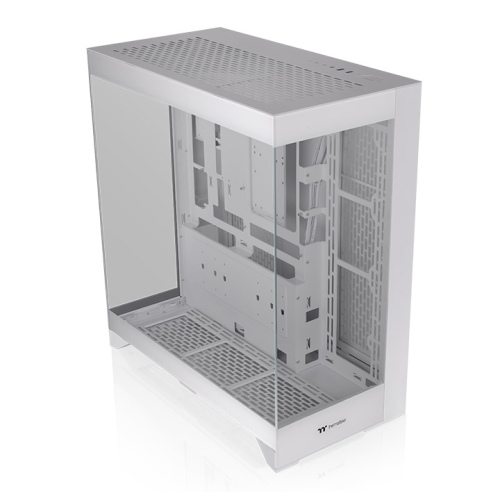Thermaltake CTE E550 TG Snow White Mid Tower ATX Case, 3 Tempered Glass ...