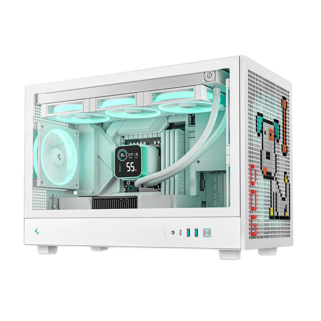 White Mini Gaming PC, Intel Core i7-12700F, RTX 5070 EAGLE OC ICE 12GB ...