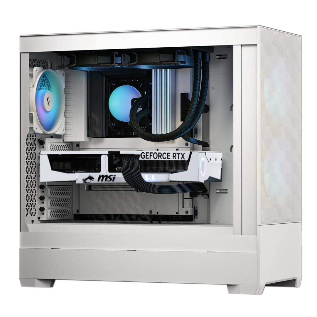 MSI White RTX 5070 & Ryzen 7 9800X3D Gaming PC - Abu Dhabi Price