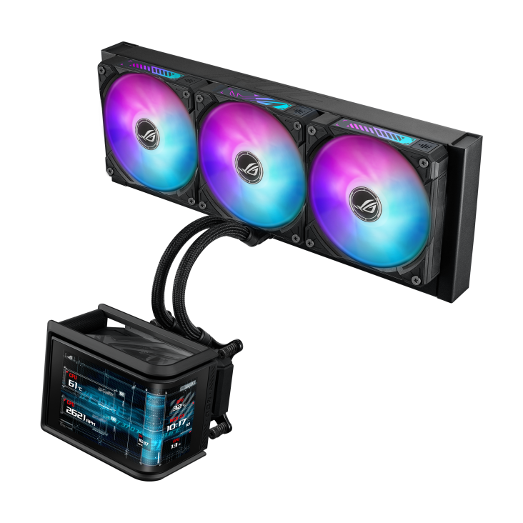 ASUS ROG Ryuo IV SLC 360 ARGB AIO Gaming CPU Liquid Cooler, Curved ...